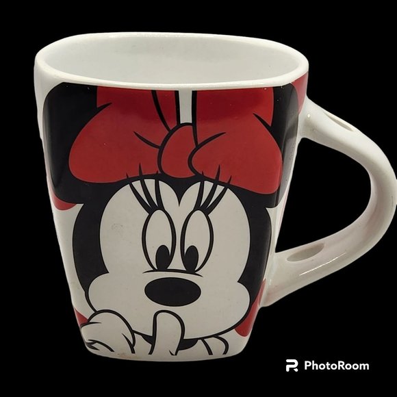 Disney | Kitchen | Disney Minnie Mouse Mug By Jerry Leigh Square Round ...